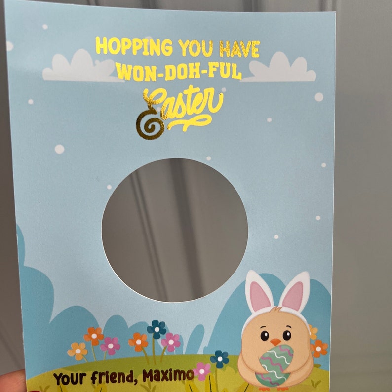 Easter Bunny Play Doh, Printed Easter Bunny Play Doh Holder ...