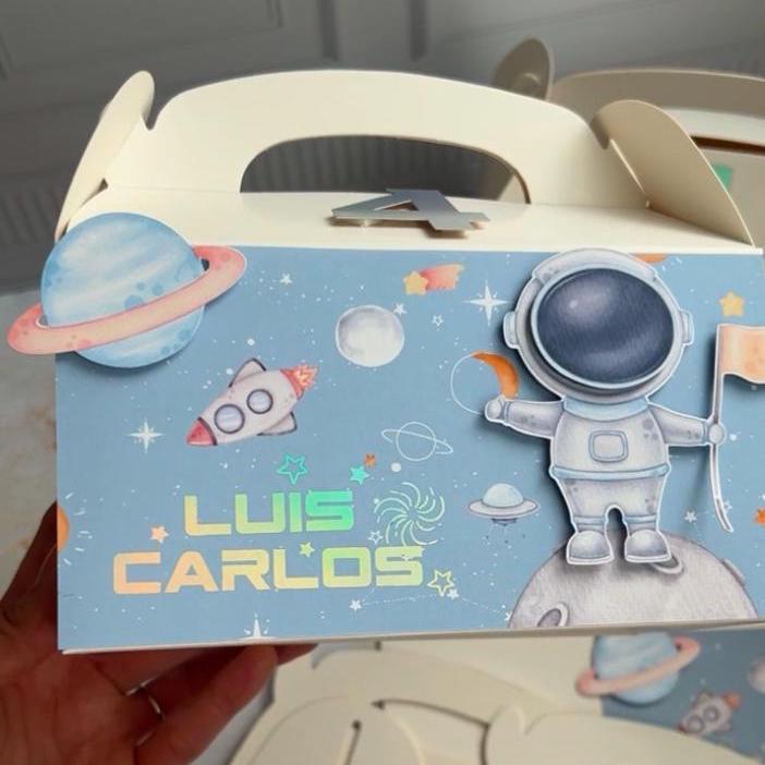 Astronaut Party Favor Box, Space Party Box for Birthday, Space Birthday Theme, Astronaut Box for ...