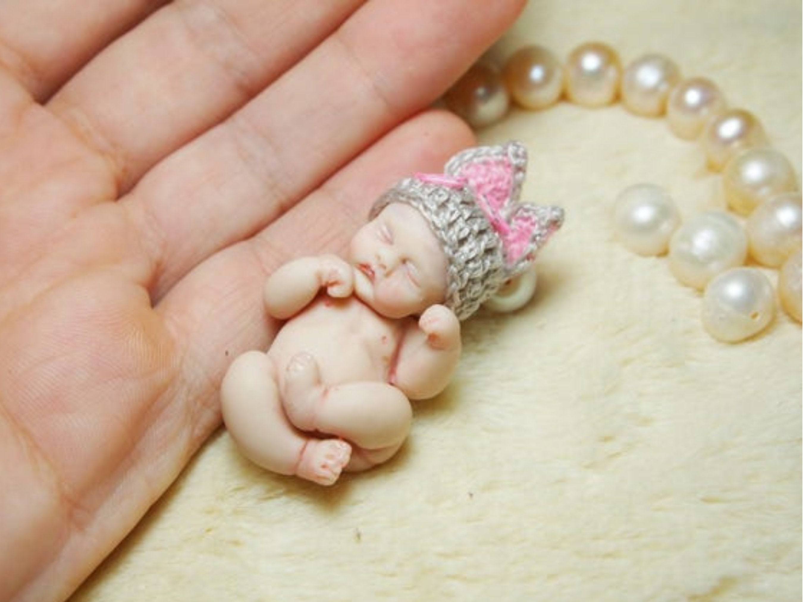 Learn How to Make a Tiny Polymer Clay Baby DIY Mini Reborn - Etsy