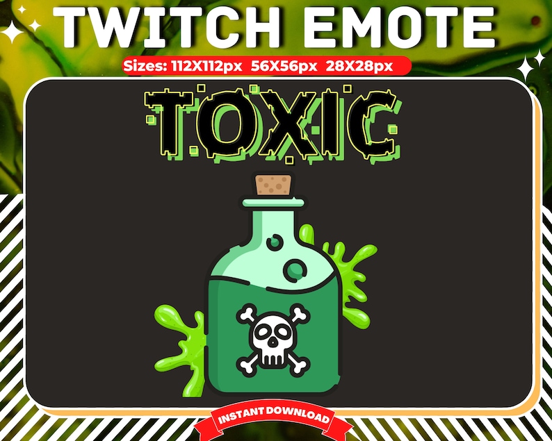 Toxic Emote, Animated Twitch Emote, Cute Twitch Emote, Streamer Emote ...