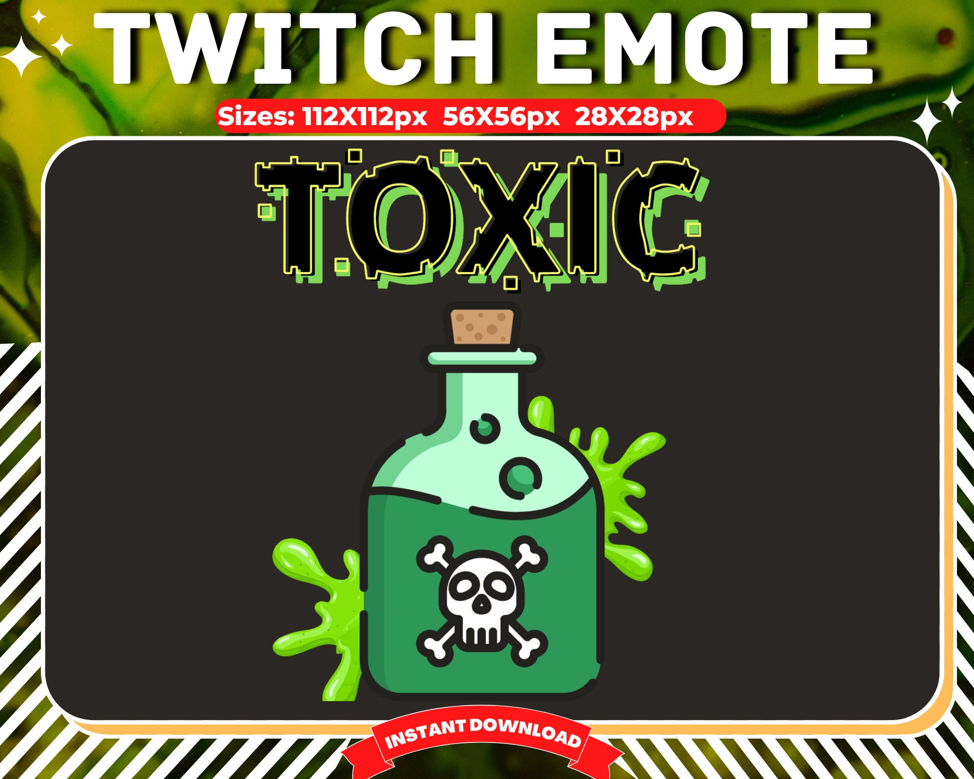 Toxic Emote, Animated Twitch Emote, Cute Twitch Emote, Streamer Emote ...