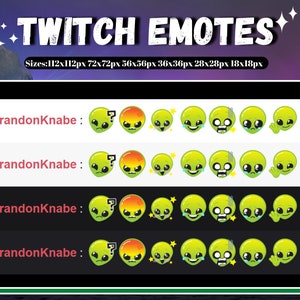 7 Twitch Alien Emote Set for Streamers and Gamers! | Cartoon Meme ...