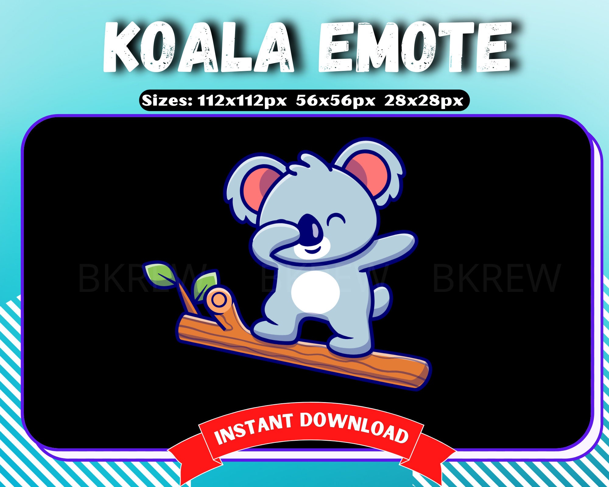 Koala Emote for Your Twitch Stream! | Animal | Cute | Dab | HYPE ...