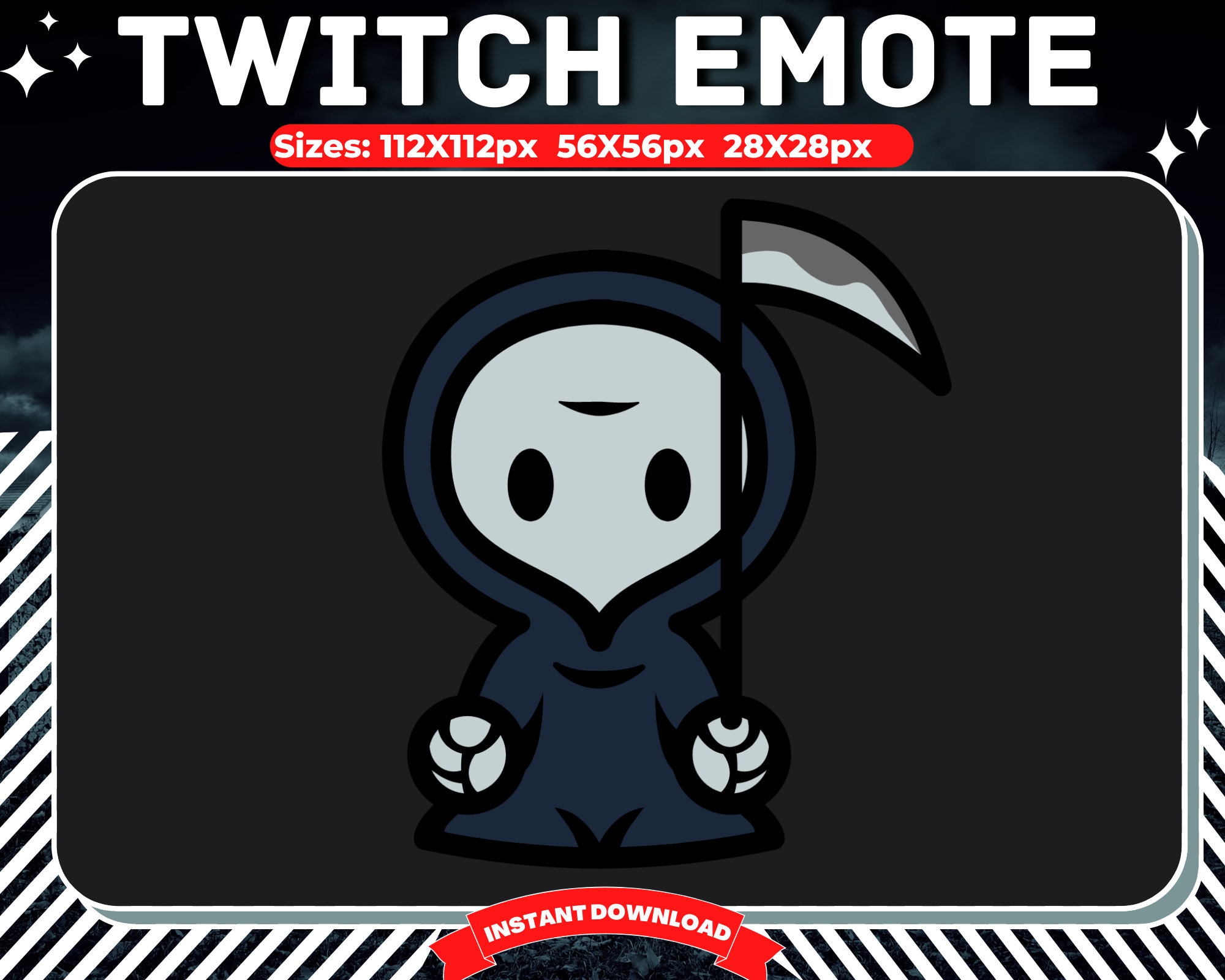 Grim Reaper Emote for Twitch, Discord, and Streaming - Halloween ...