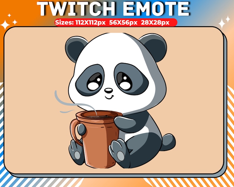 Cute Panda Emote, Twitch and Discord Emote, Streaming Emote, Panda ...