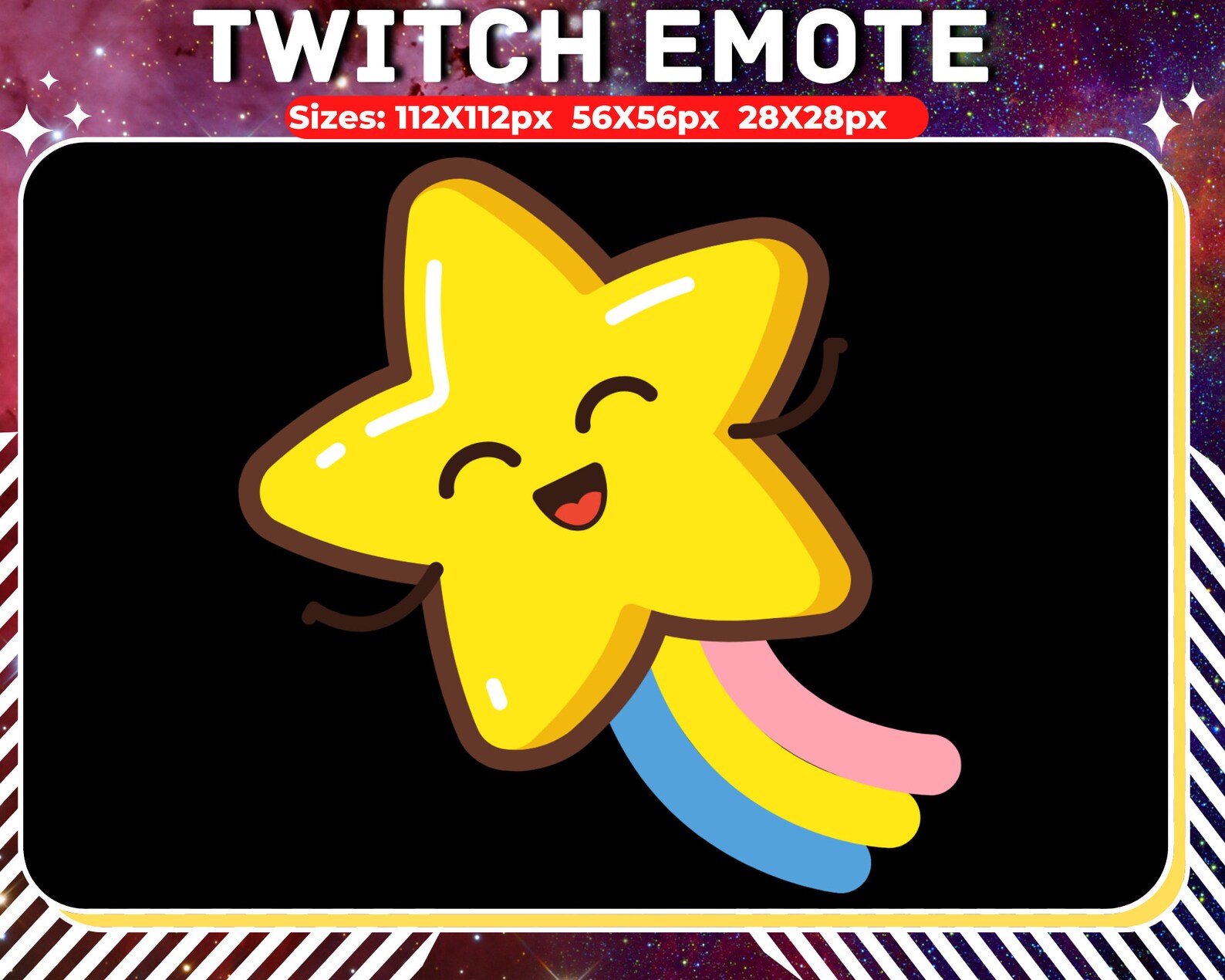 Shooting Star Emote for Your Twitch Stream! | Space | Star | Astronaut ...