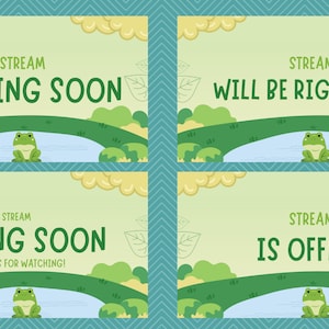 Frog Theme Twitch Overlay - Animated Panels, Stream Starting & Ending ...