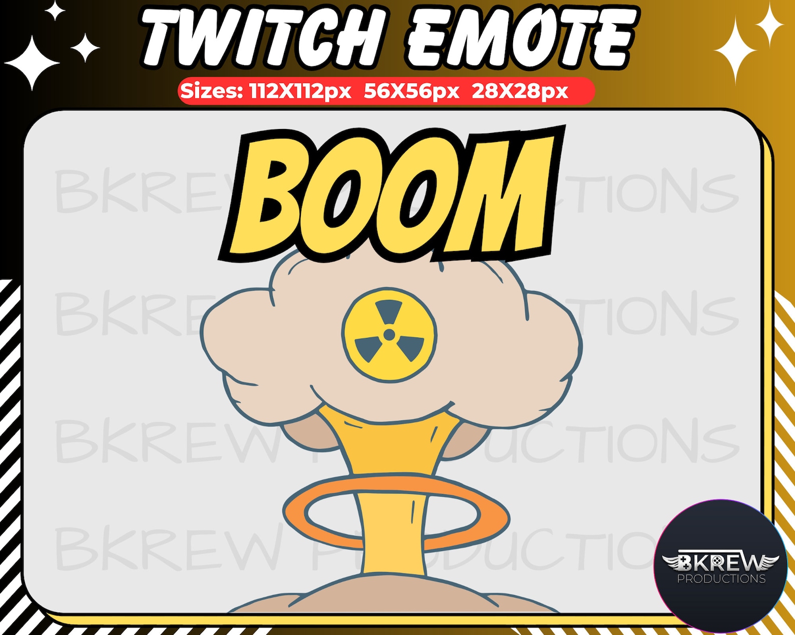 Boom Emote, Hype Emote, Twitch & Discord Emotes, Streamer Gift ...