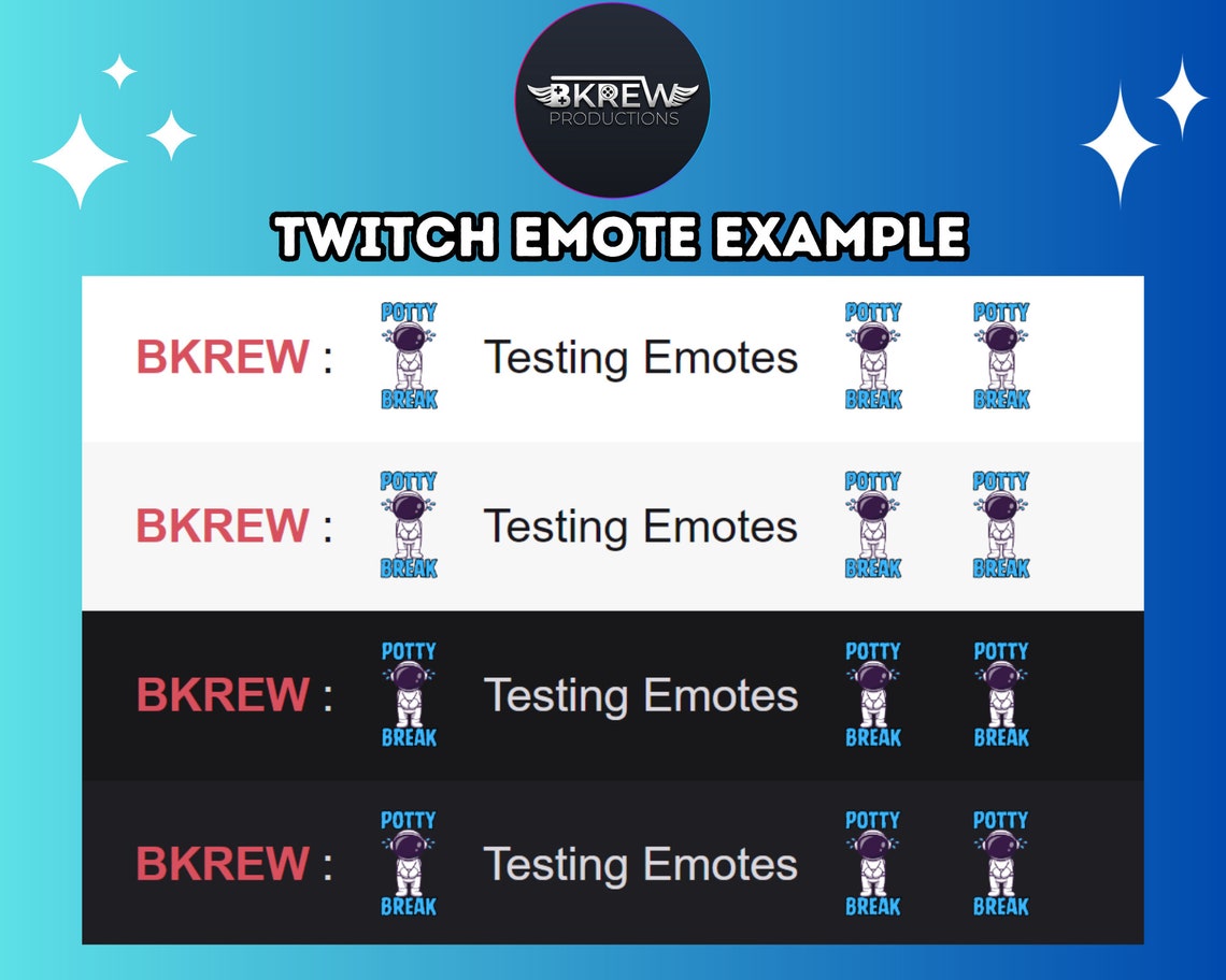 Astronaut Emote, Potty Break Emote, Space Hype Emote, Twitch/discord ...
