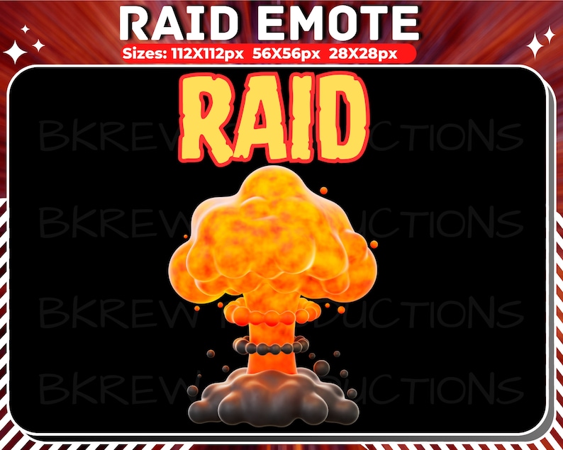 Raid Emote, Hype Emote, Twitch & Discord Emotes, Streamer Gift ...