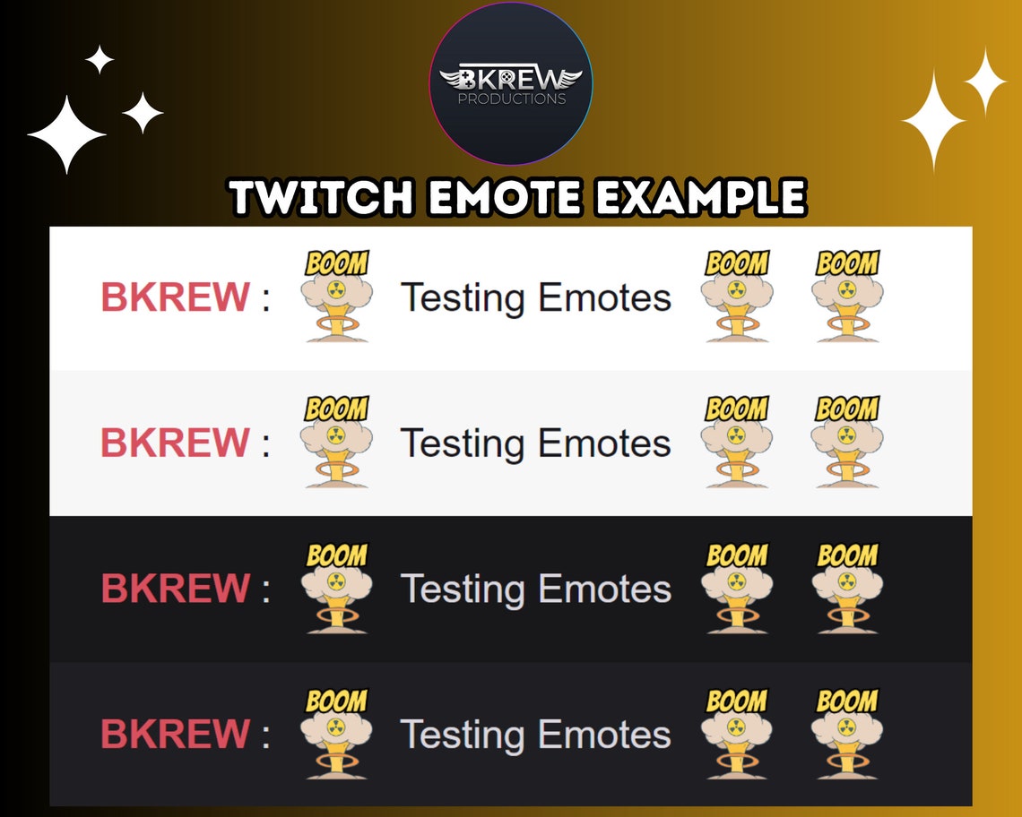 Boom Emote, Hype Emote, Twitch & Discord Emotes, Streamer Gift ...