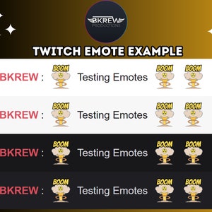 Boom Emote, Hype Emote, Twitch & Discord Emotes, Streamer Gift ...