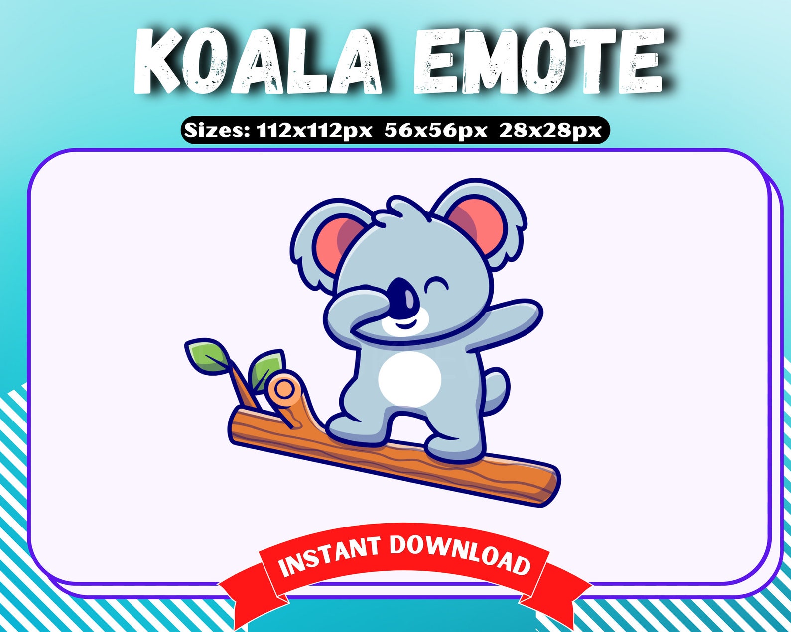 Koala Emote for Your Twitch Stream! | Animal | Cute | Dab | HYPE ...