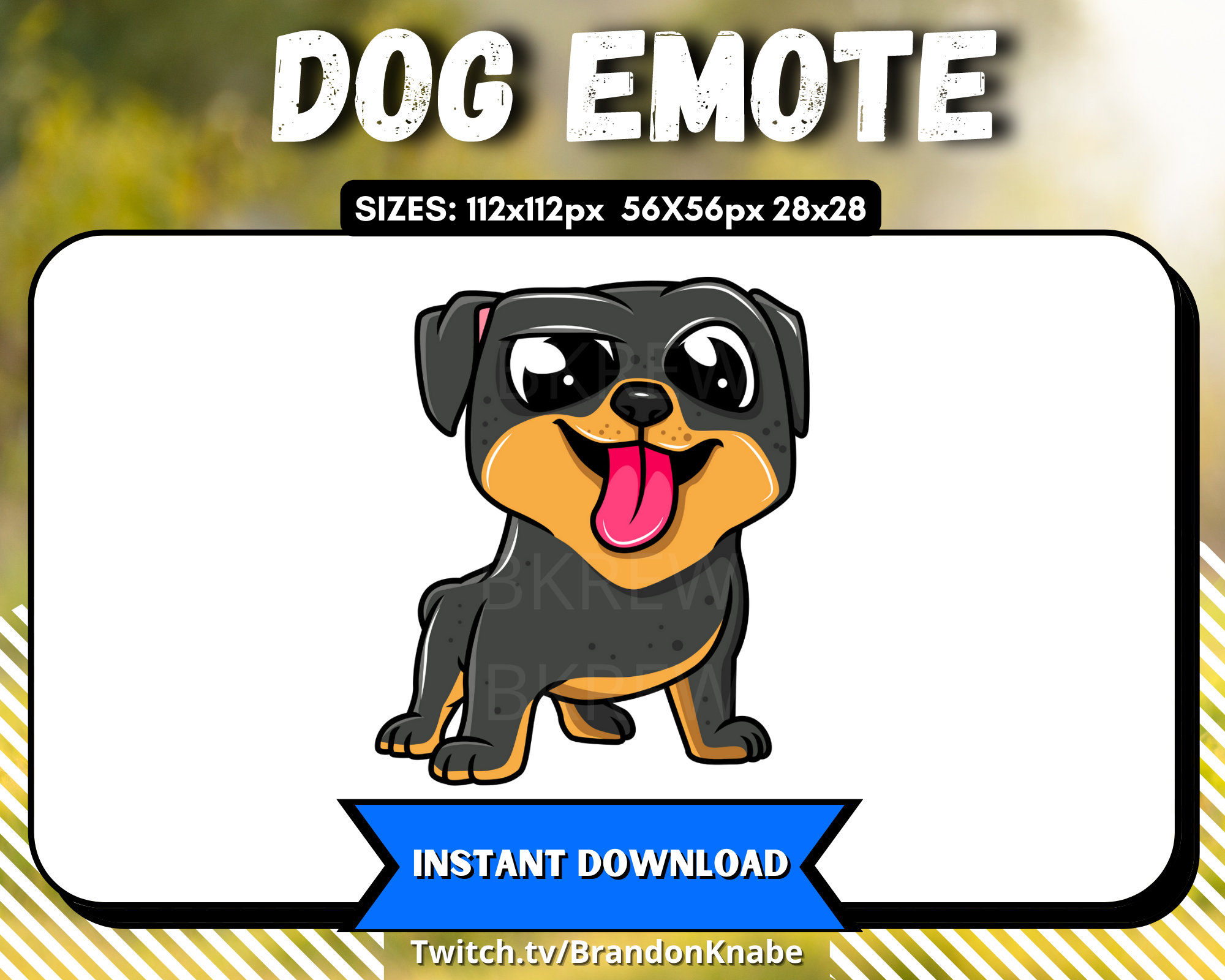 Twitch Dog Emote, Funny and Cute Animal Emote, Twitch Streamer's ...