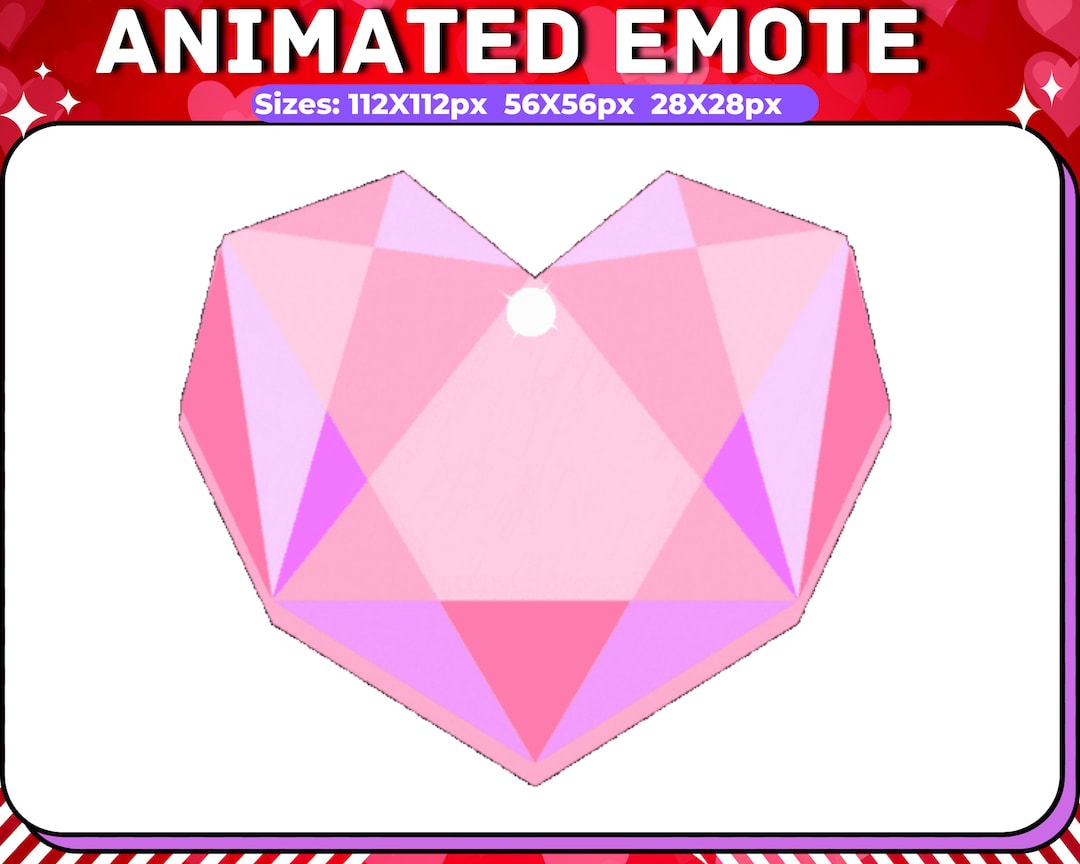 Heart Animated Emote, Twitch Emotes, Twitch Streamer Emote, Animated ...