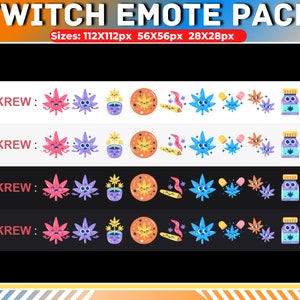 Weed Anime Emote Pack for Your Twitch Stream! | Cannabis Emote ...