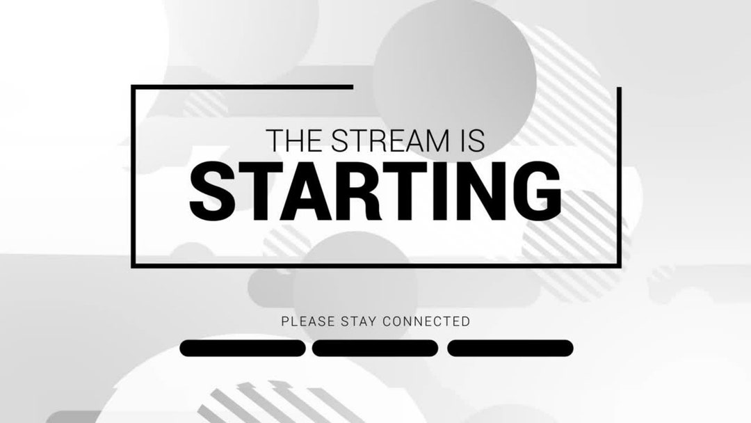 Starting Stream Screen Animation, Twitch Overlay, Streamer Starting ...