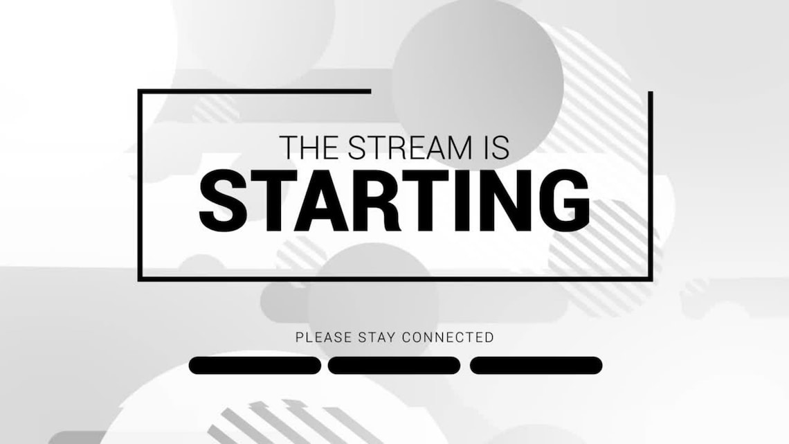Starting Stream Screen Animation, Twitch Overlay, Streamer Starting ...