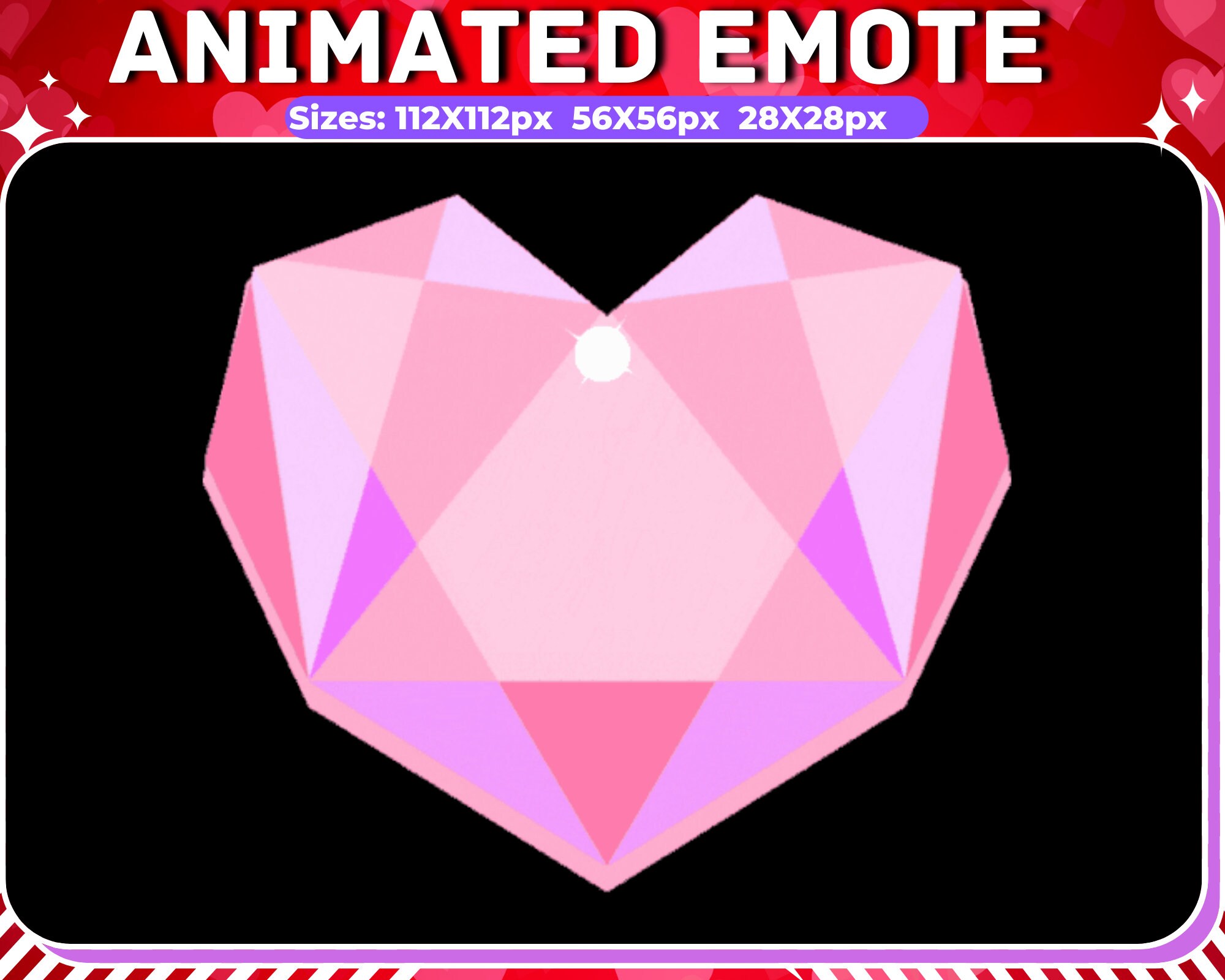 Heart Animated Emote, Twitch Emotes, Twitch Streamer Emote, Animated ...