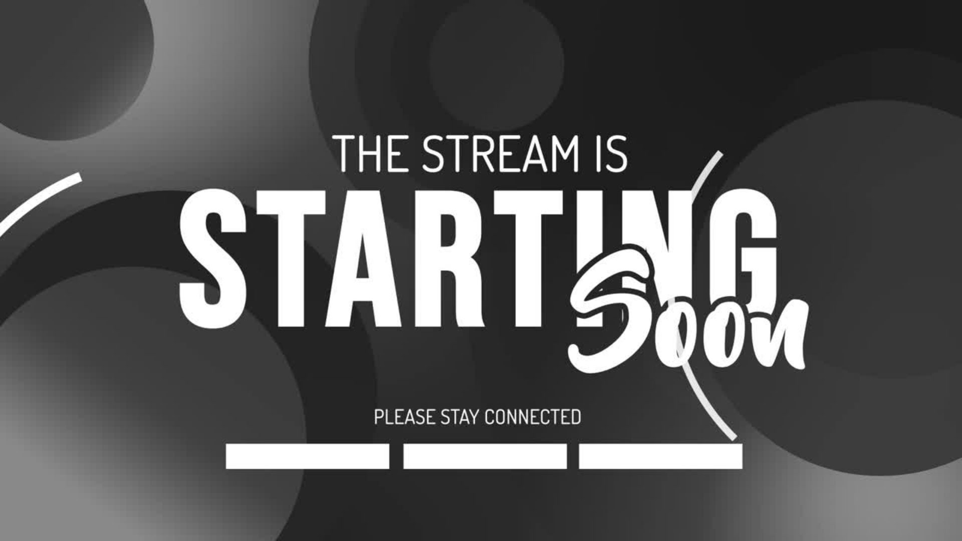 Starting Stream Screen Animation, Twitch Overlay, Streamer Starting ...
