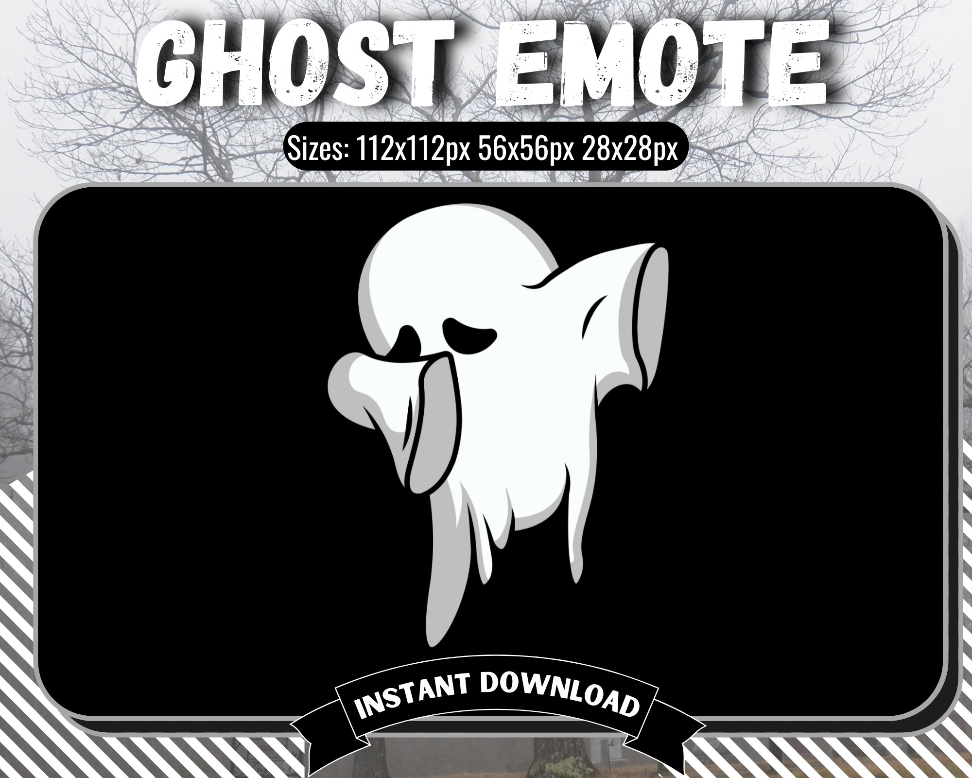Ghost Emote for Your Twitch Stream! |halloween | Dabbing | Spooky ...