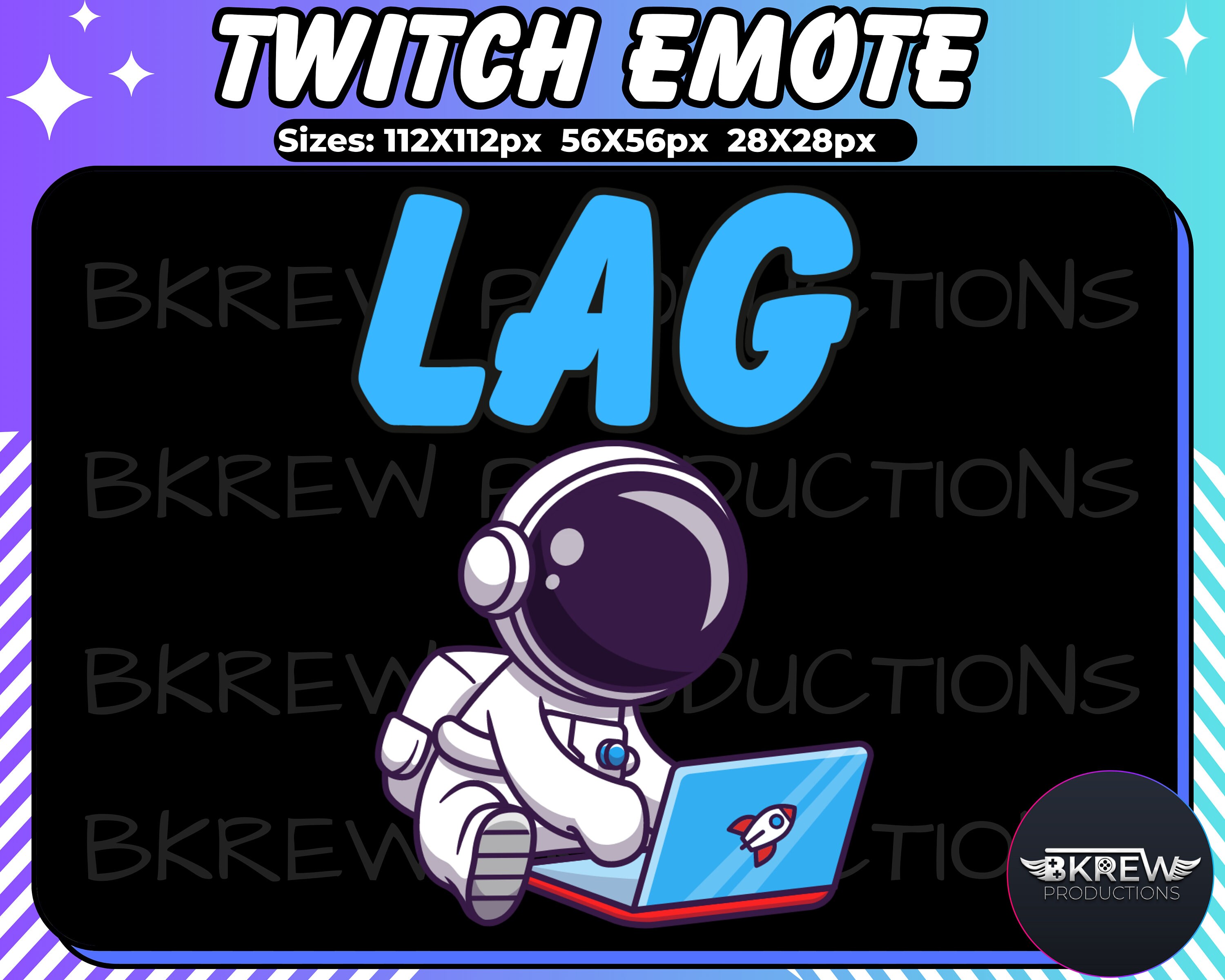 Astronaut LAG Emote, Space Hype Emote, Twitch/discord Emote, Astronaut ...