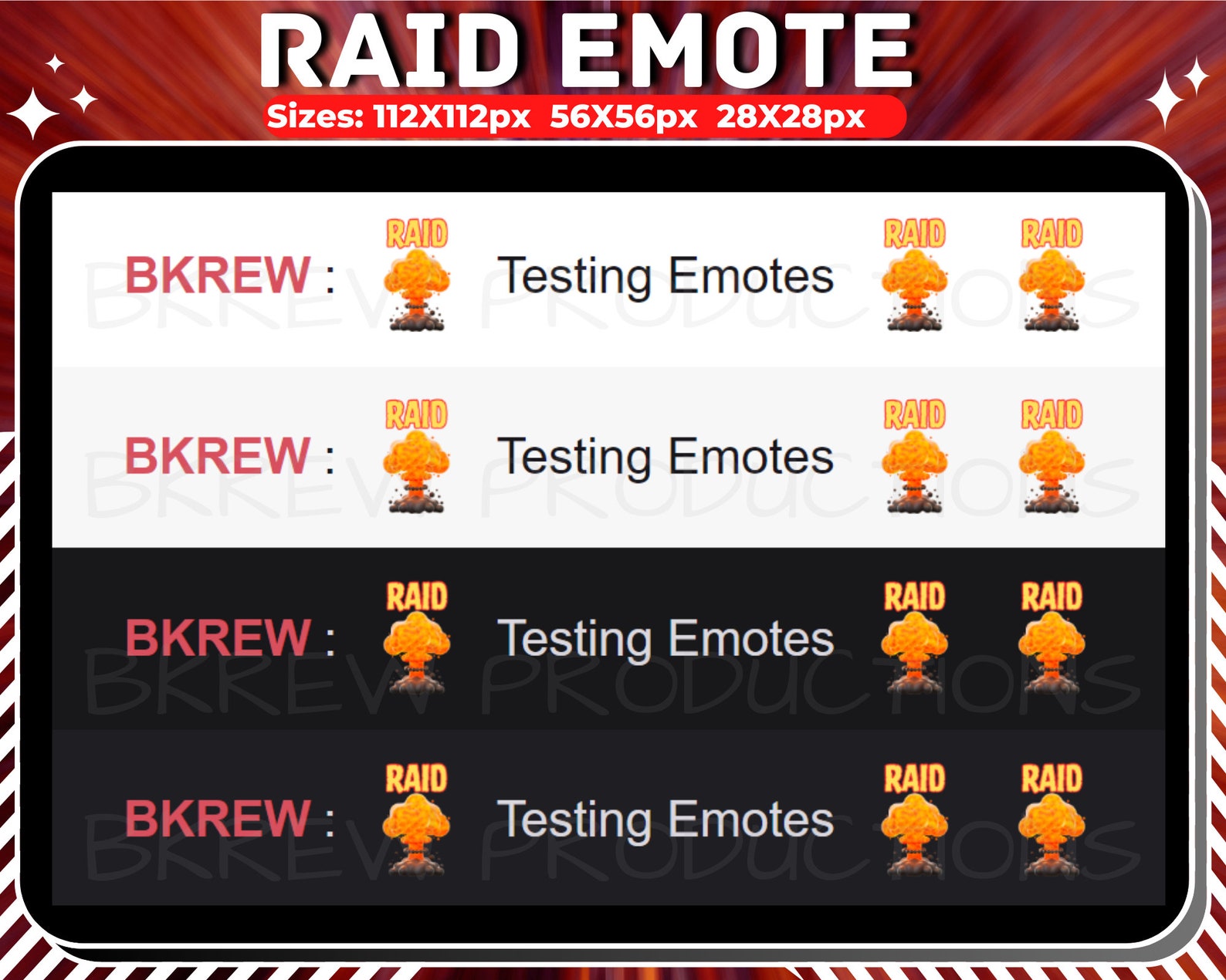 Raid Emote, Hype Emote, Twitch & Discord Emotes, Streamer Gift ...