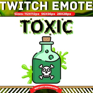 Toxic Emote, Animated Twitch Emote, Cute Twitch Emote, Streamer Emote ...