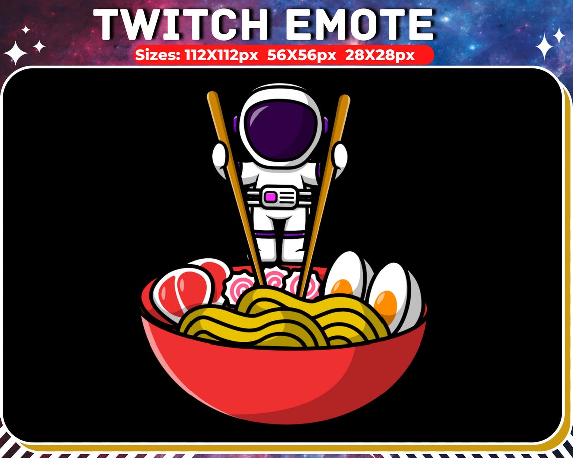 Space Emote Astronaut | Twitch & Discord Emote Commission | Streaming ...