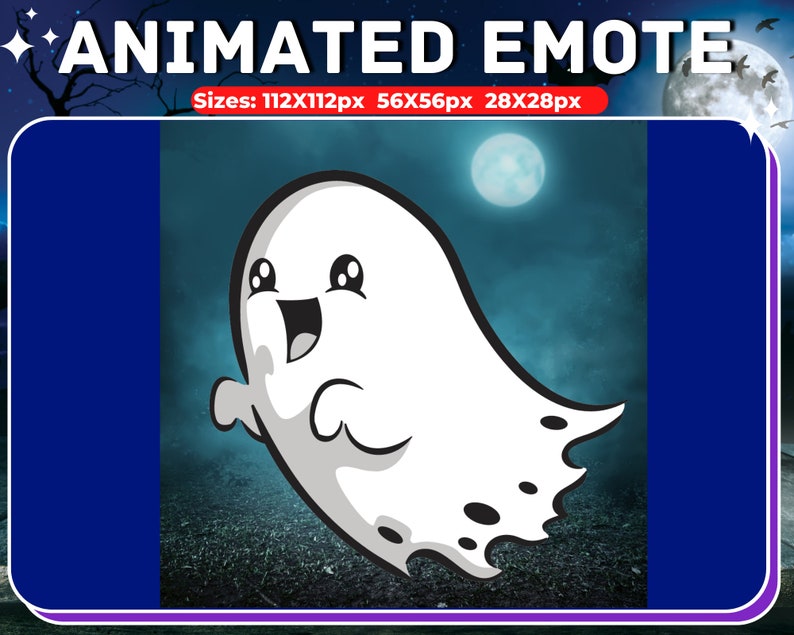 Ghost Animated Emote, Twitch Halloween Emote, Spooky Discord Emote ... Ghost Animated Emote, Twitch Halloween Emote, Spooky Discord Emote ...