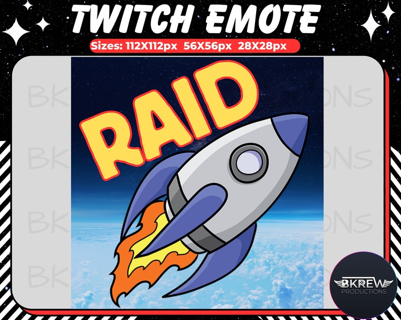 Raid Emote, Hype Emote, Twitch & Discord Emotes, Streamer Gift ...