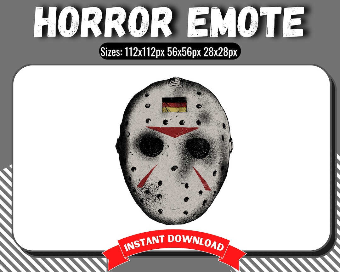 Jason Voorhees Mask Emote, Halloween Twitch Emote, Horror Twitch Emote ...