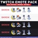Astronaut Emotes for Twitch and Discord, Streamer Emotes, Space Theme ...