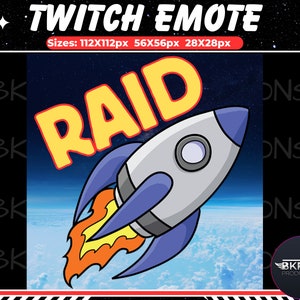 Raid Emote, Hype Emote, Twitch & Discord Emotes, Streamer Gift ...