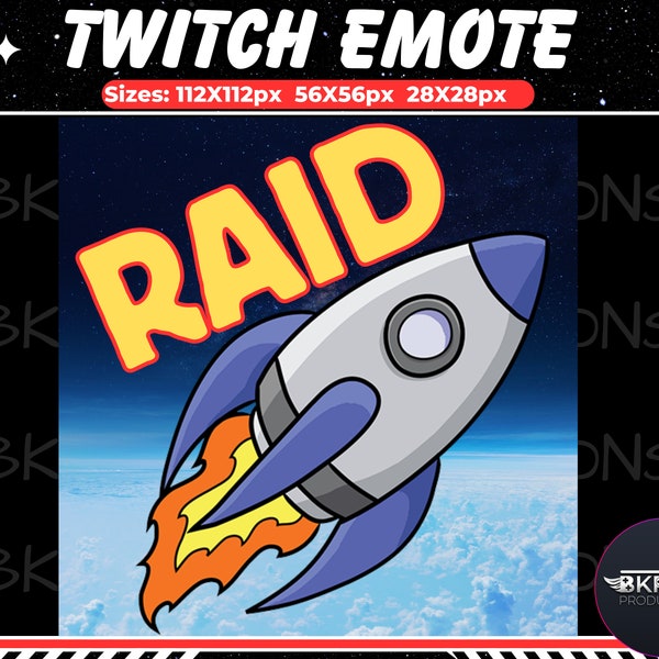 Rocket Emote Twitch - Etsy