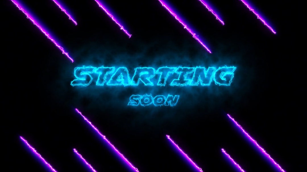 Starting Stream Screen Animation, Twitch Overlay, Streamer Starting ...