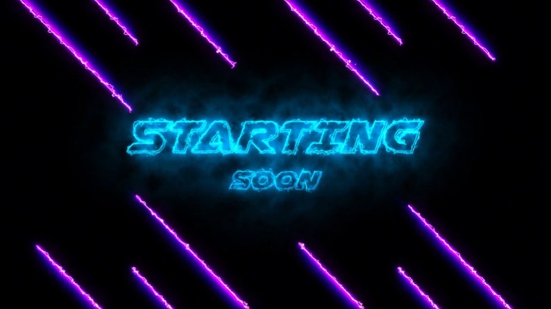 Starting Stream Screen Animation, Twitch Overlay, Streamer Starting ...