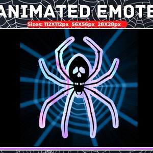 Spider Animated Emote for Your Twitch Stream! | Halloween | Spooky ...