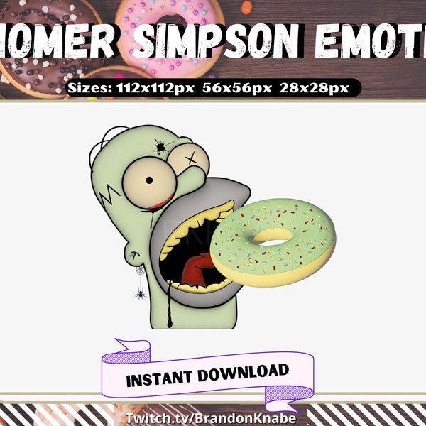 Homer Simpson Twitch Emote - Etsy