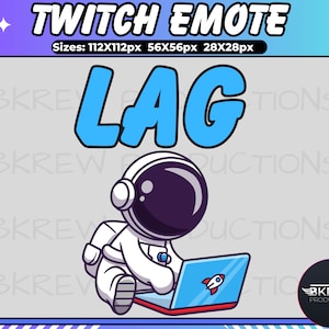 Astronaut LAG Emote, Space Hype Emote, Twitch/discord Emote, Astronaut ...