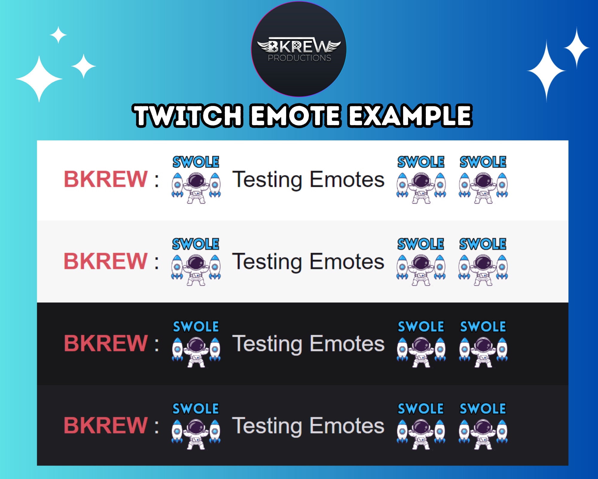 Astronaut Emote, Swole Emote, GG Emote, Space Hype Emote, Twitch ...