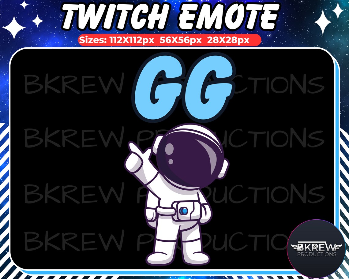 Astronaut Emote, Space Hype Emote, Twitch/discord Emote, Astronaut ...