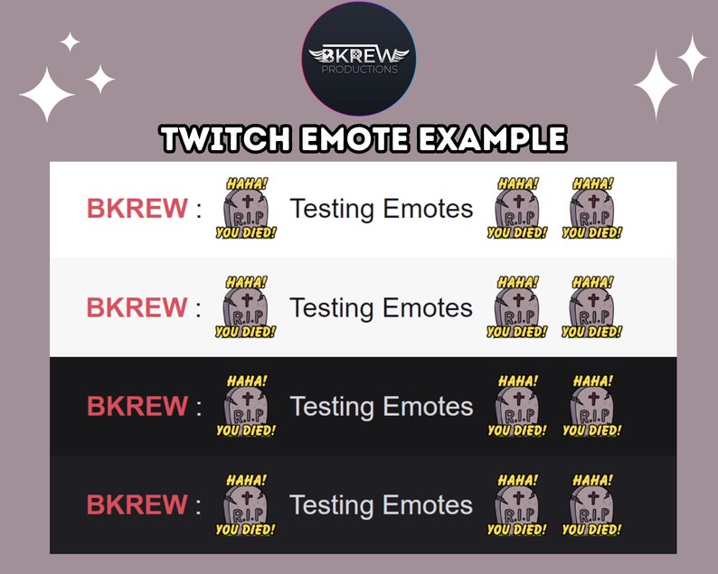 RIP Headstone Emote for Twitch, Youtube, Discord, Streamer Emote ...