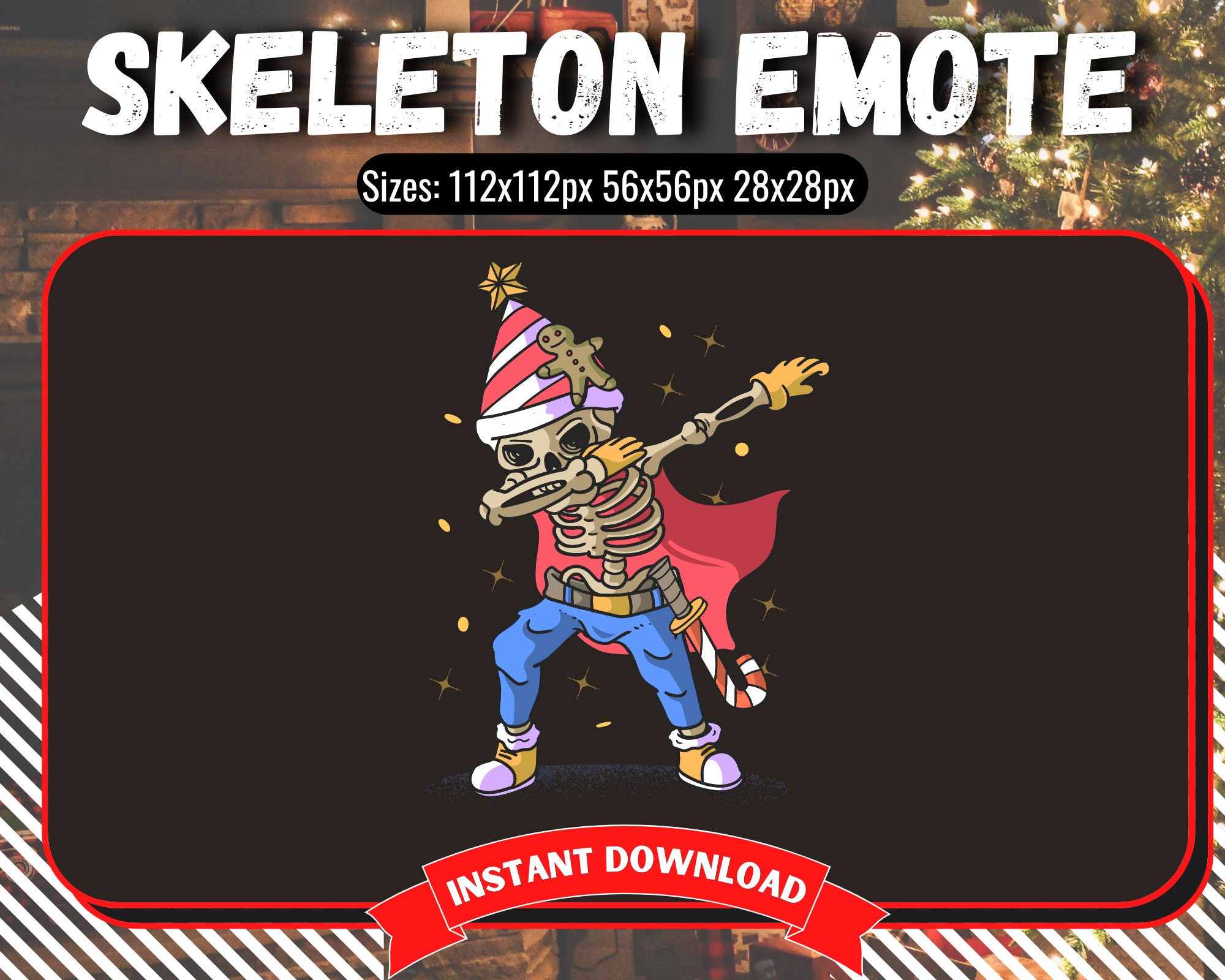 Skull Emote for Your Twitch Stream! Halloween | Christmas | Dab ...