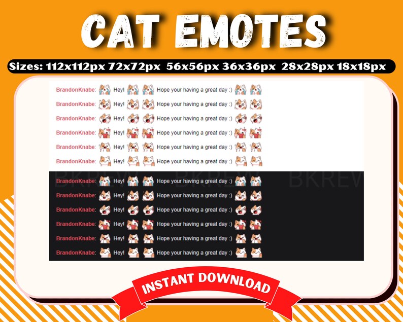 Chat Emotes pour votre Twitch Stream Paquet de 6 Émotes animales Emotes ...