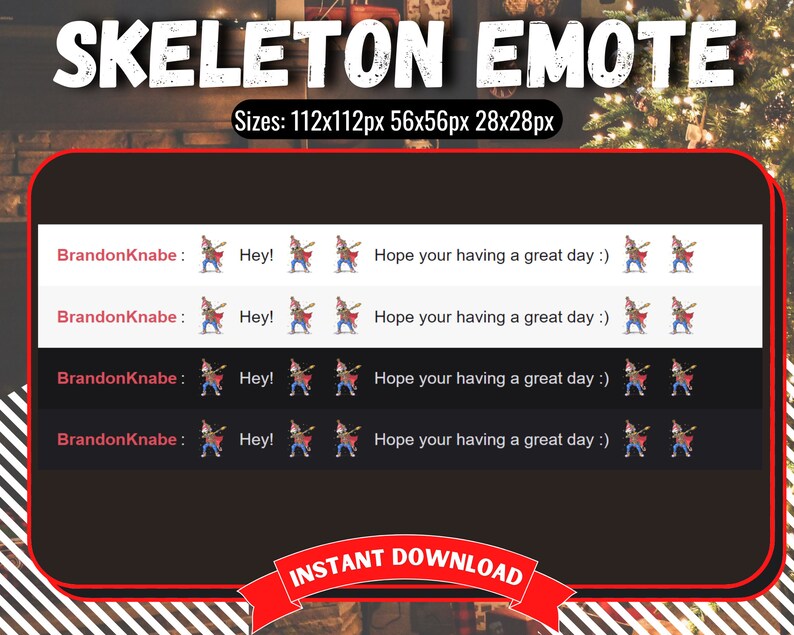 Skull Emote for Your Twitch Stream! Halloween | Christmas | Dab ...