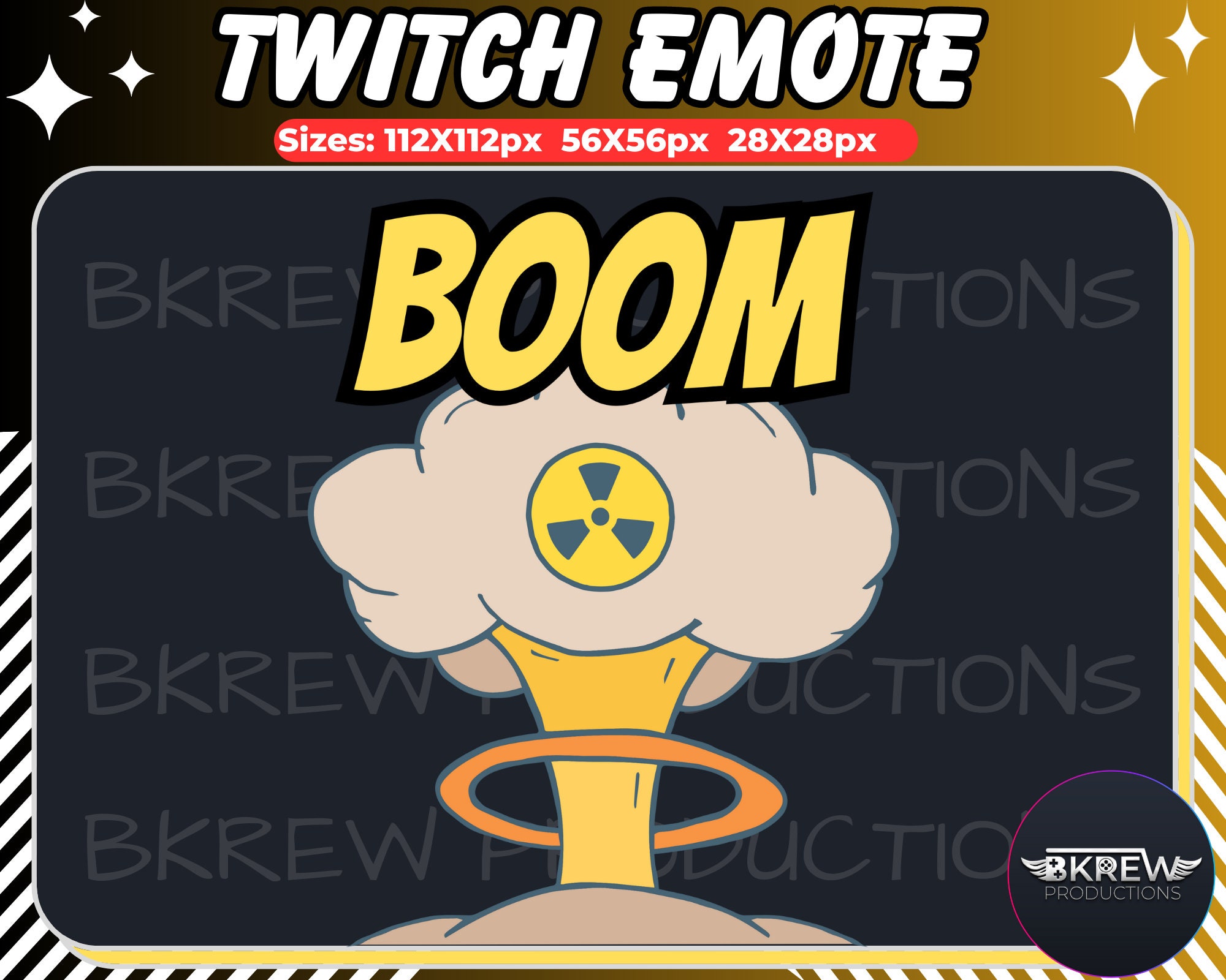 Boom Emote, Hype Emote, Twitch & Discord Emotes, Streamer Gift ...