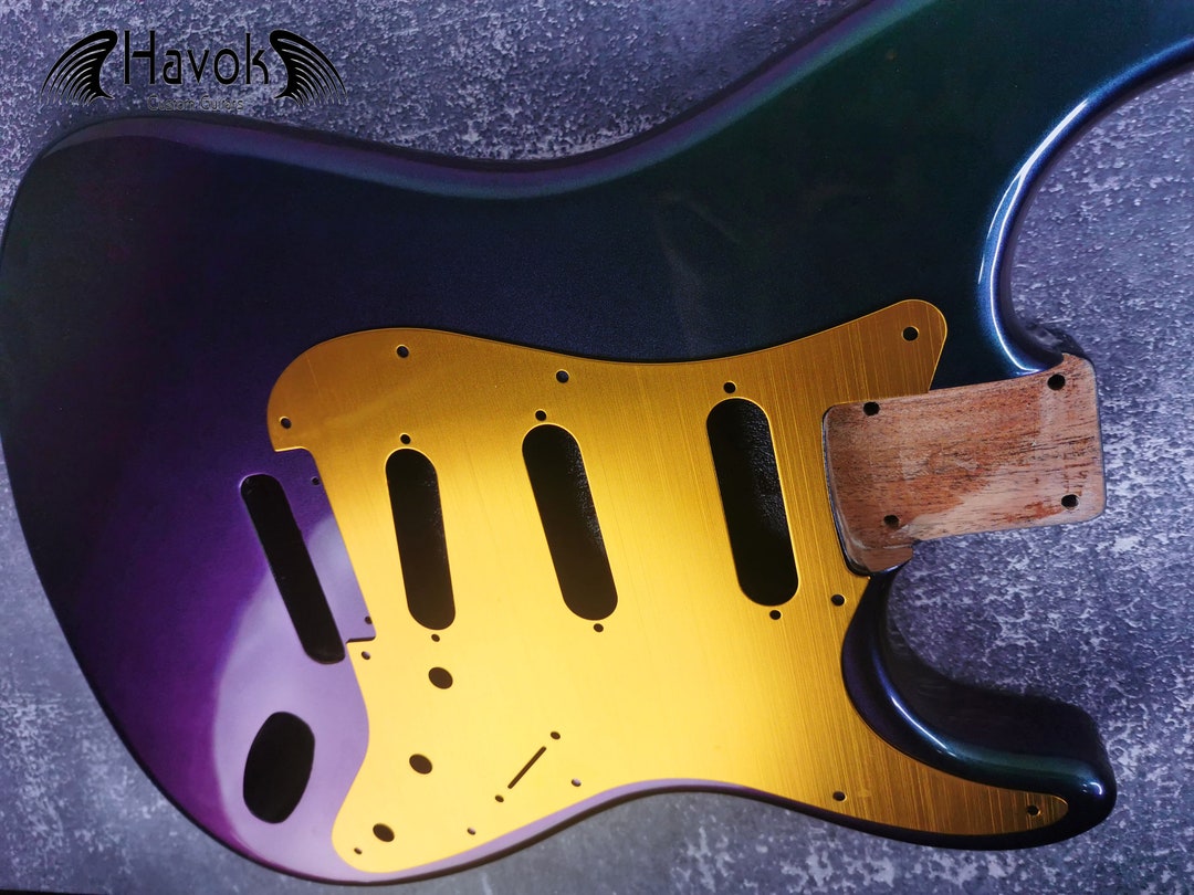 Anodized Gold Guitar Pickguard, 11-holes SSS Strat Style - Etsy
