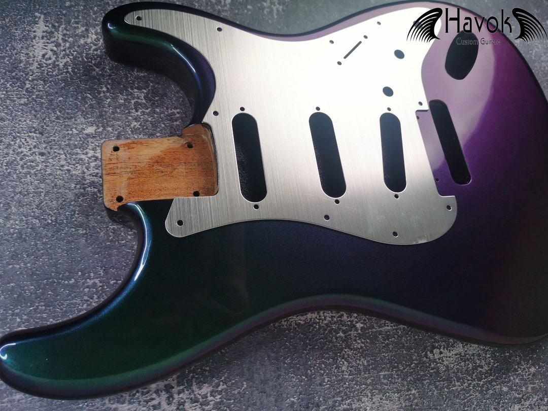 Guitar Guard 11-holes Aluminum Anodized Modern Style Strat SSS Guitar ...