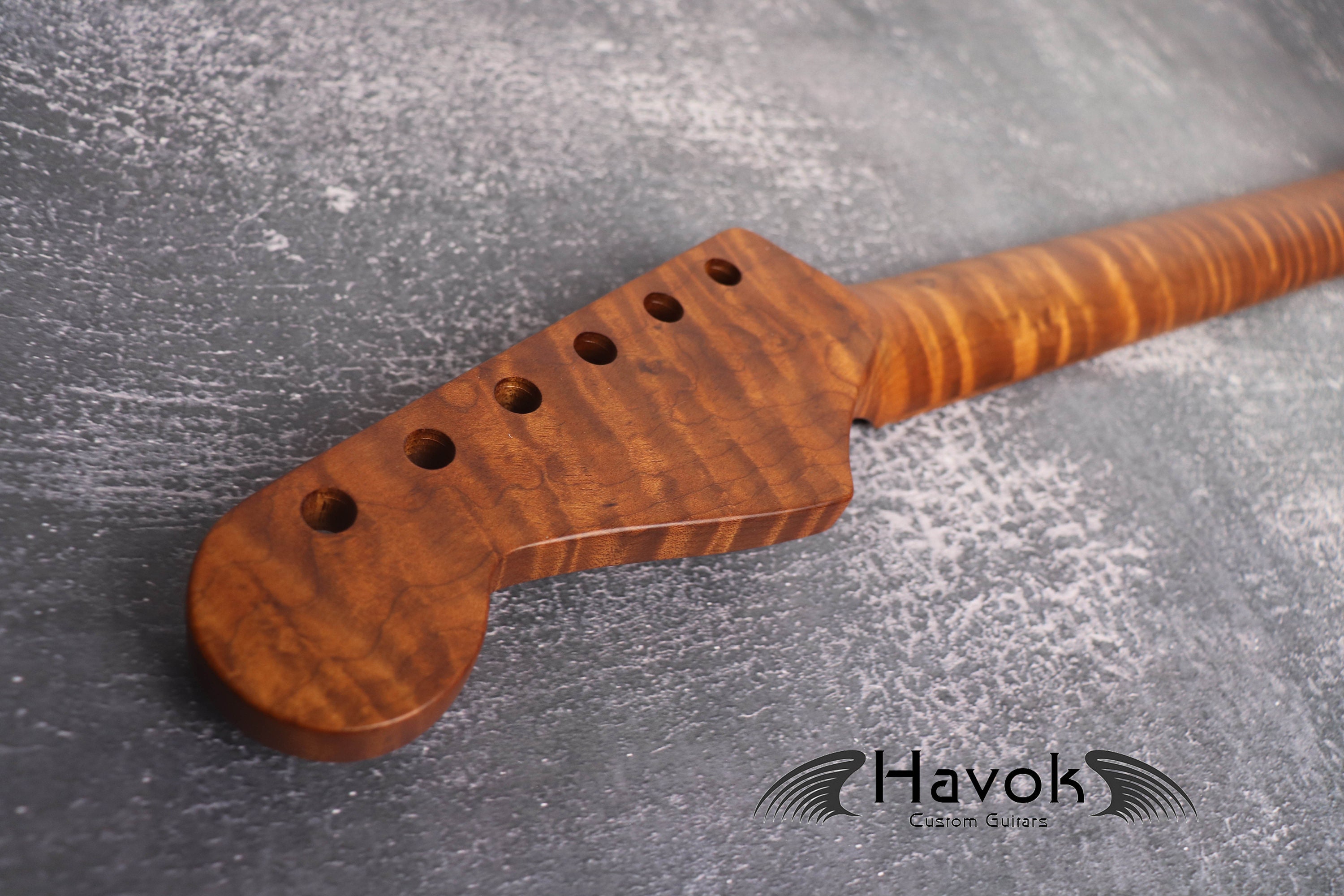 S Type Spoke Wheel Roasted Flame Maple Neck, Stainless Steel Frets ...